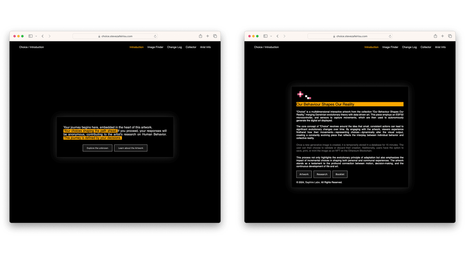 ESP32 Microcontroller Interactive Art: How "Choice" Translates Movement ...
